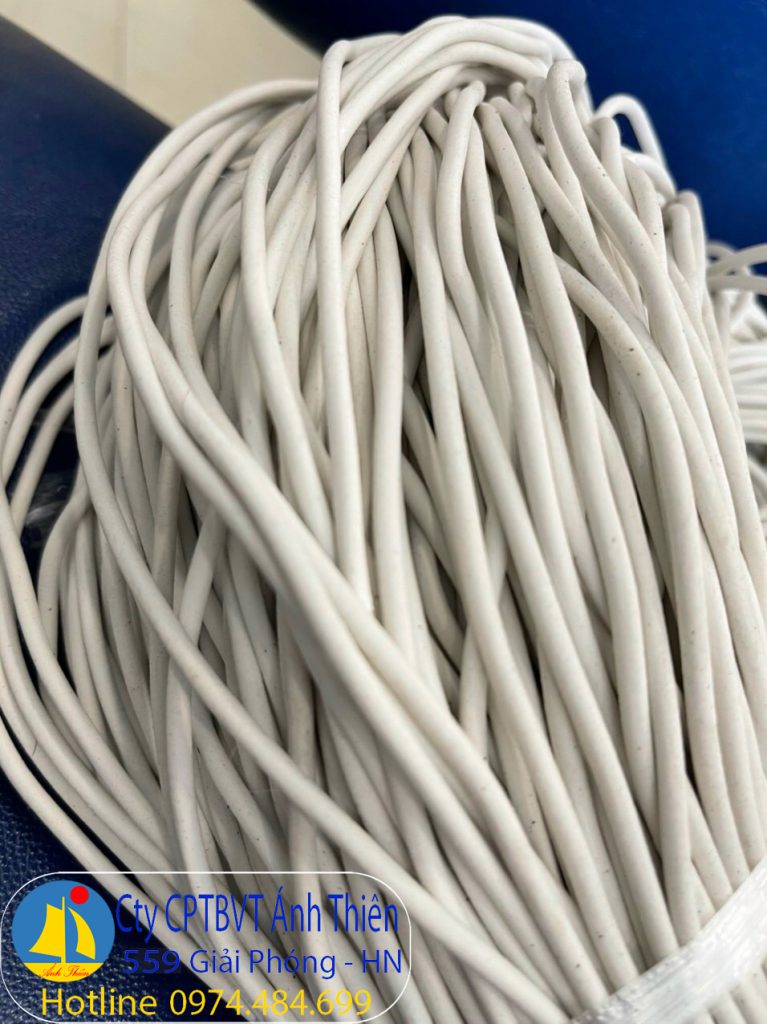 Gioăng silicon xốp trắng chịu nhiệt phi 4