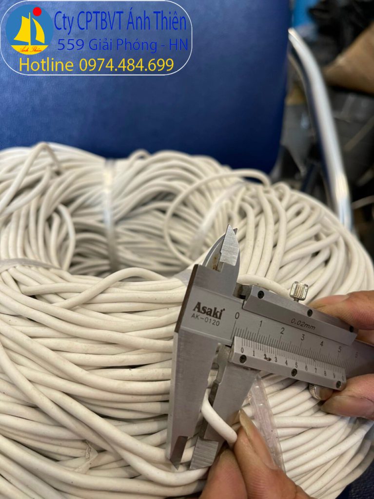 Gioăng silicon xốp trắng chịu nhiệt phi 4