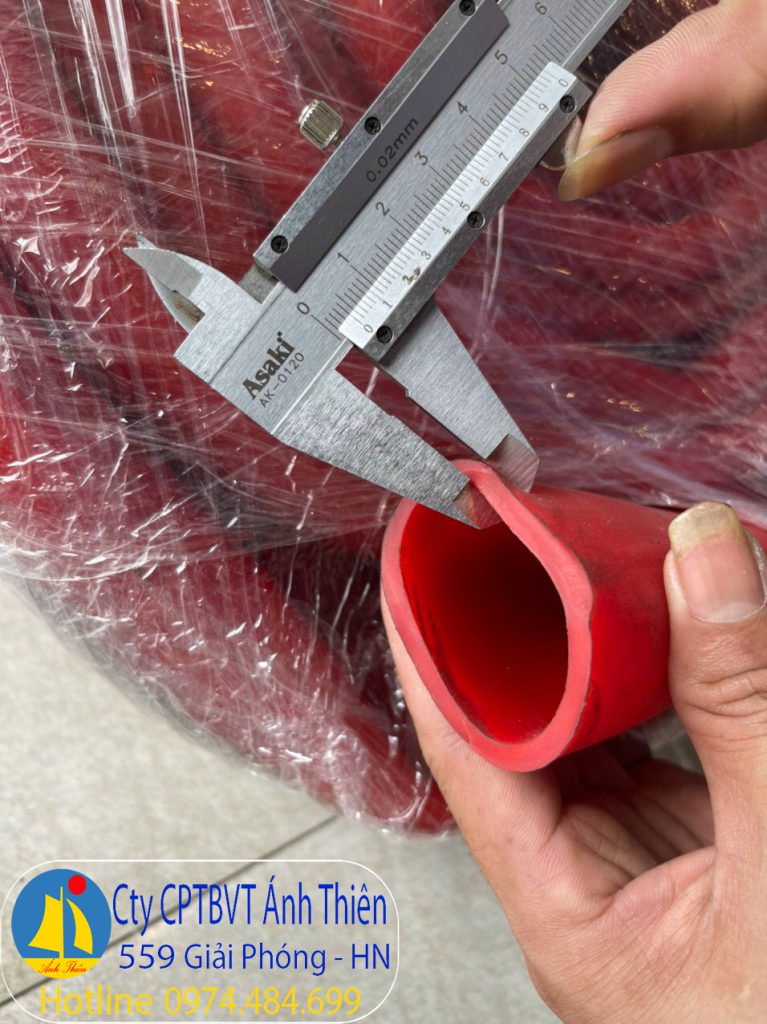 Ống silicon màu đỏ chịu nhiệt D48x40