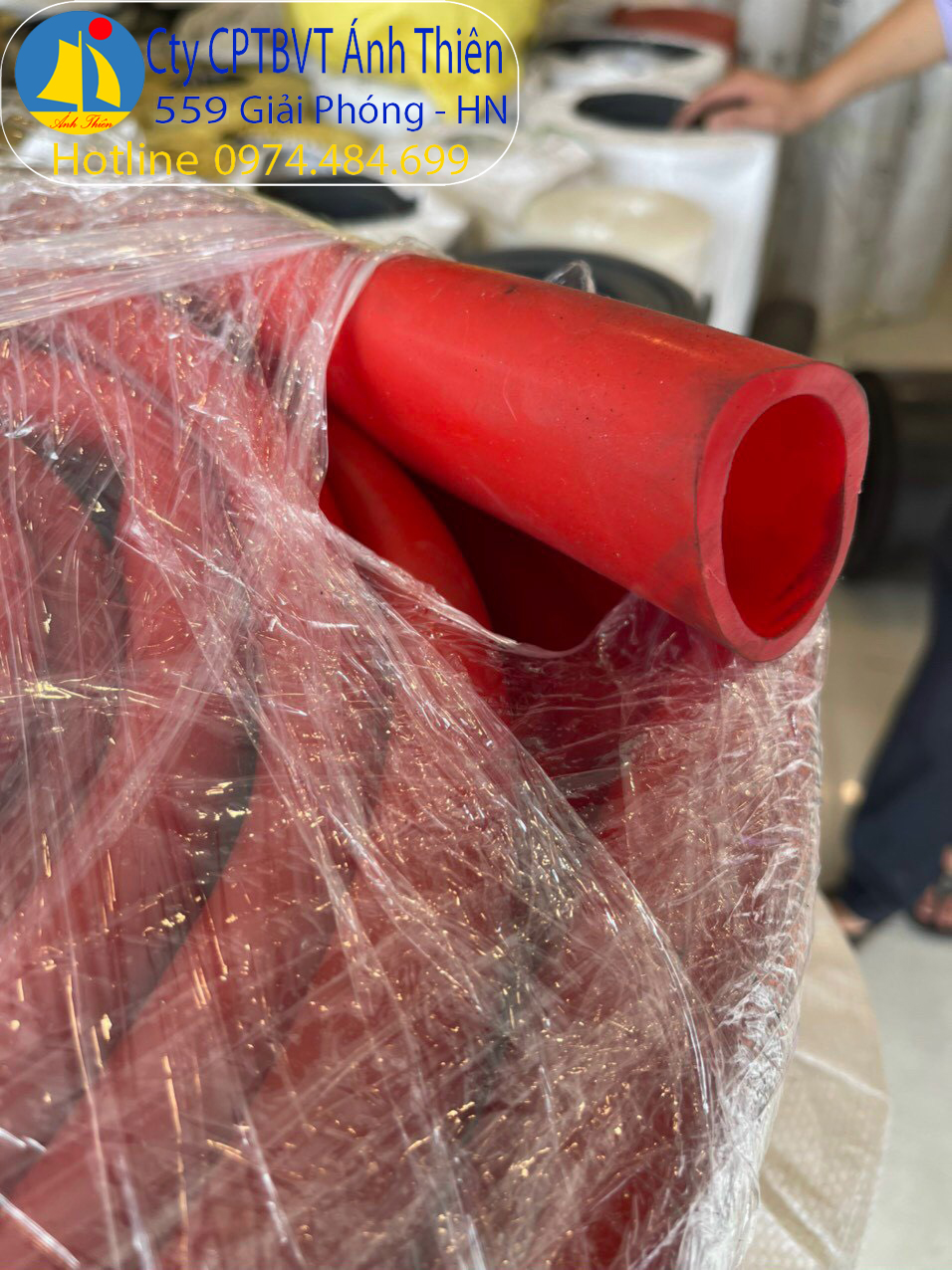 Ống silicon màu đỏ chịu nhiệt D48x40