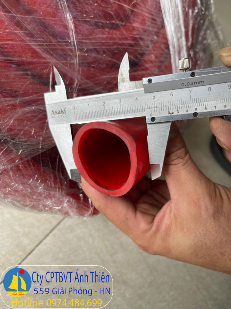 Ống silicon màu đỏ chịu nhiệt D48x40