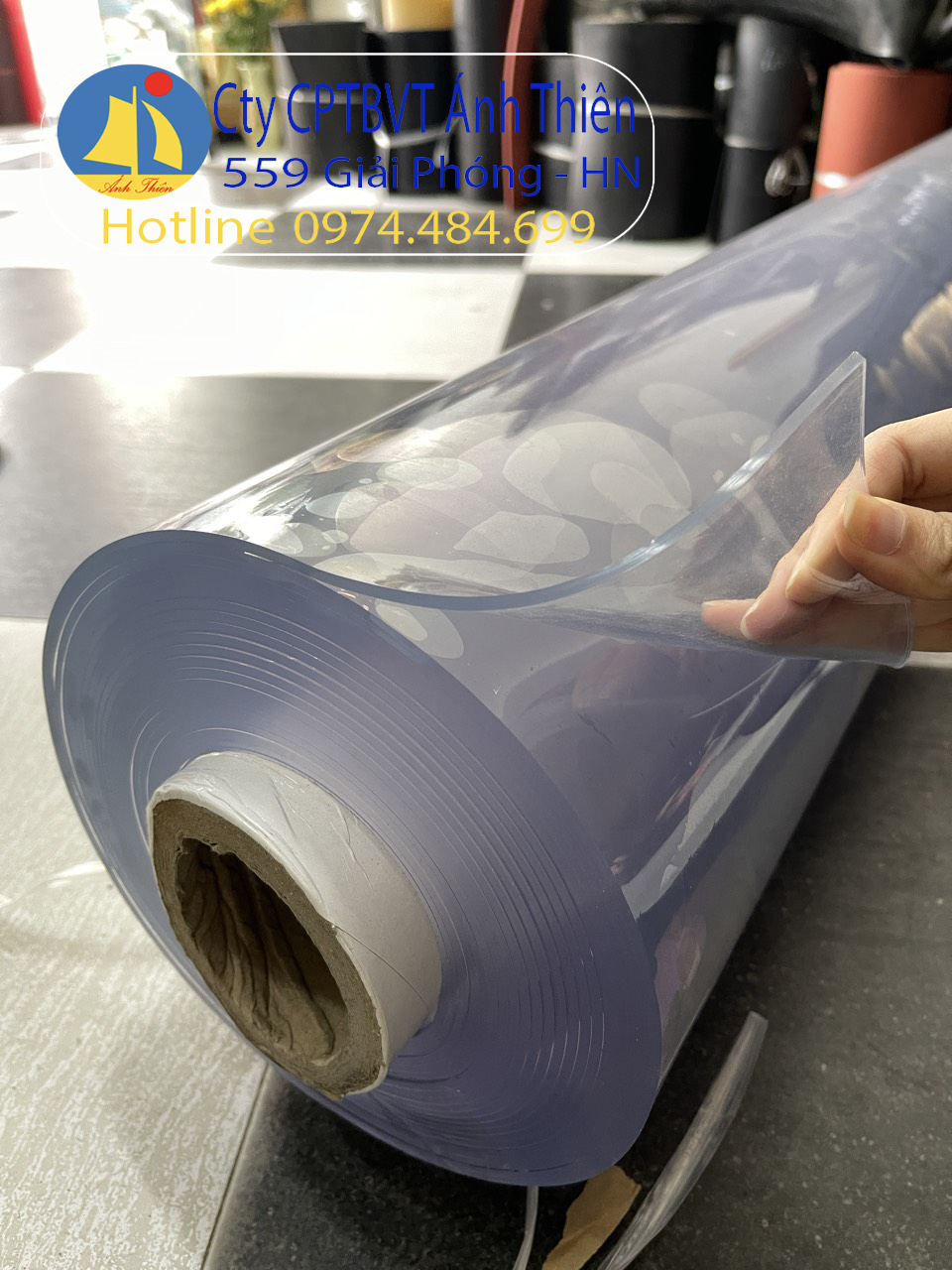 Tấm PVC dẻo trong suốt dày 3mm
